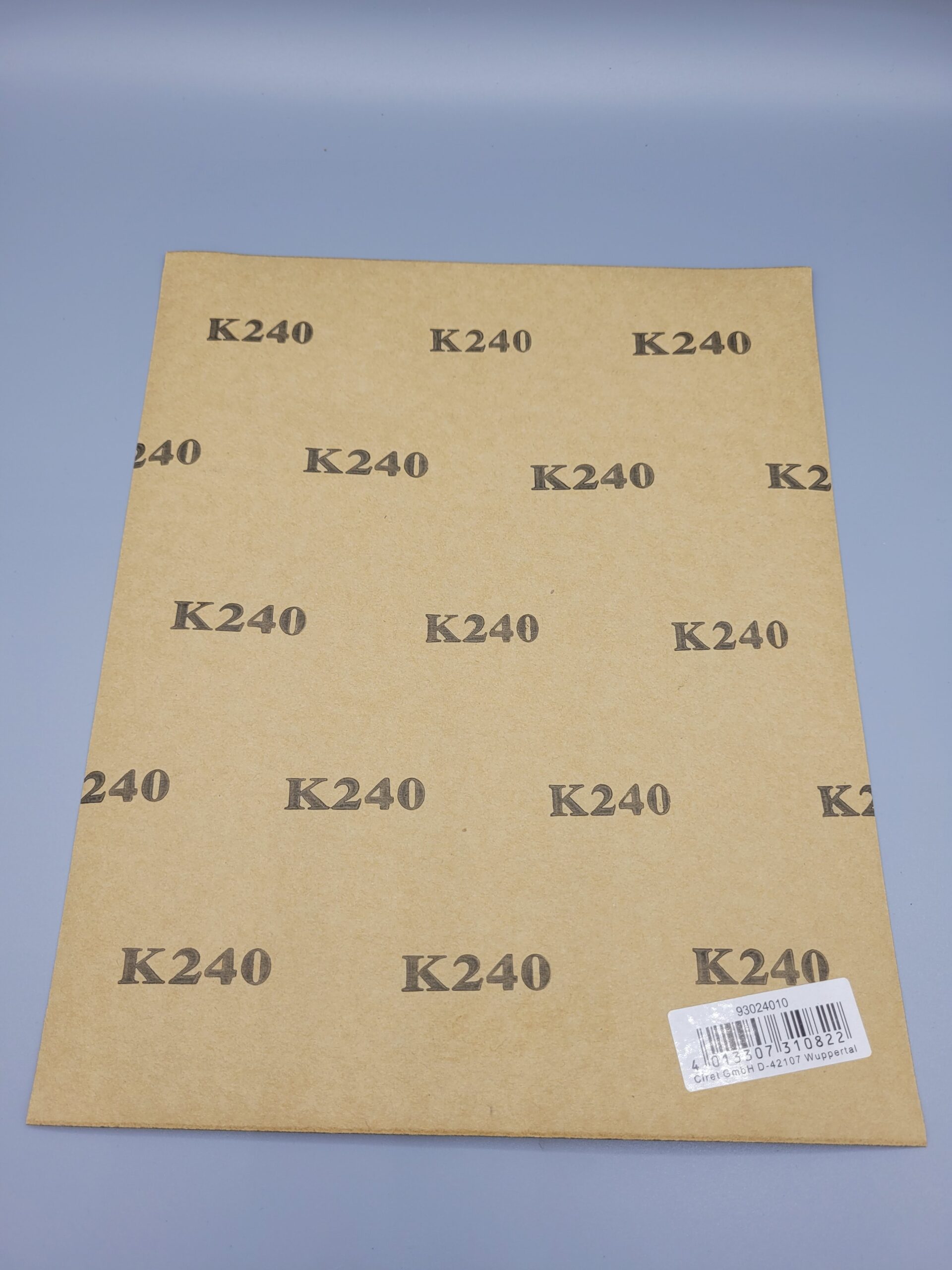 Alu-Oxyd-Schleifpapier 230mm x 280mm K240 1 Bogen - Sonderposten ...